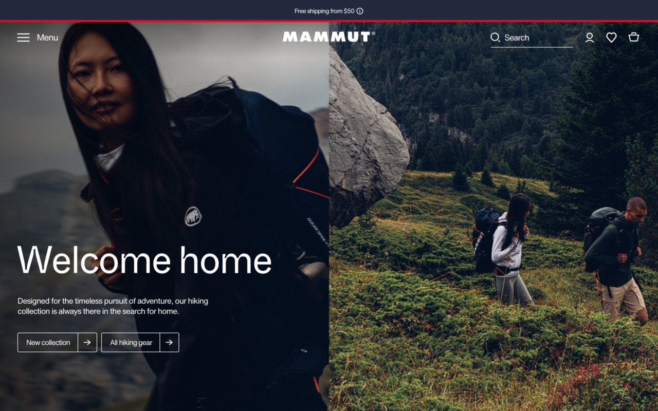 Mammut Online Shop | Brilliant Design Collect