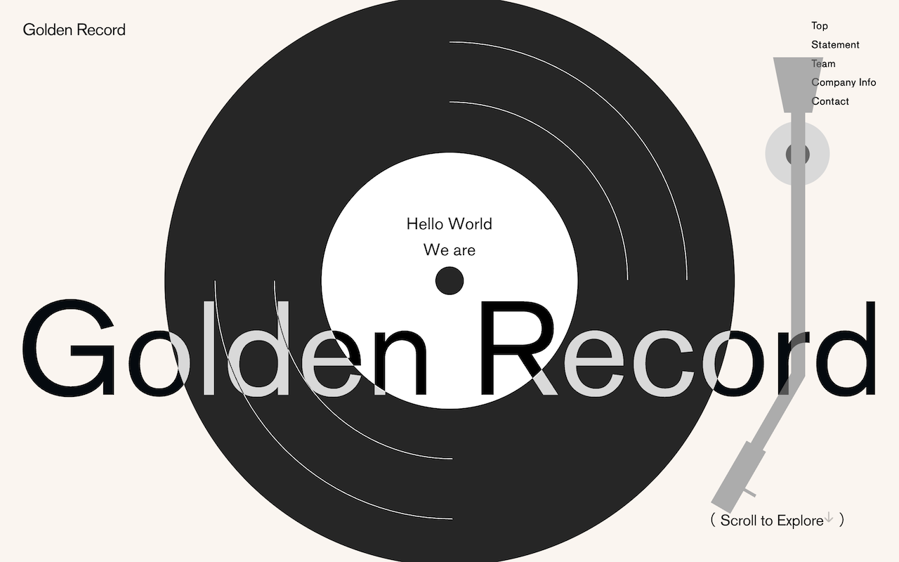 Golden Record inc. | Brilliant Design Collect